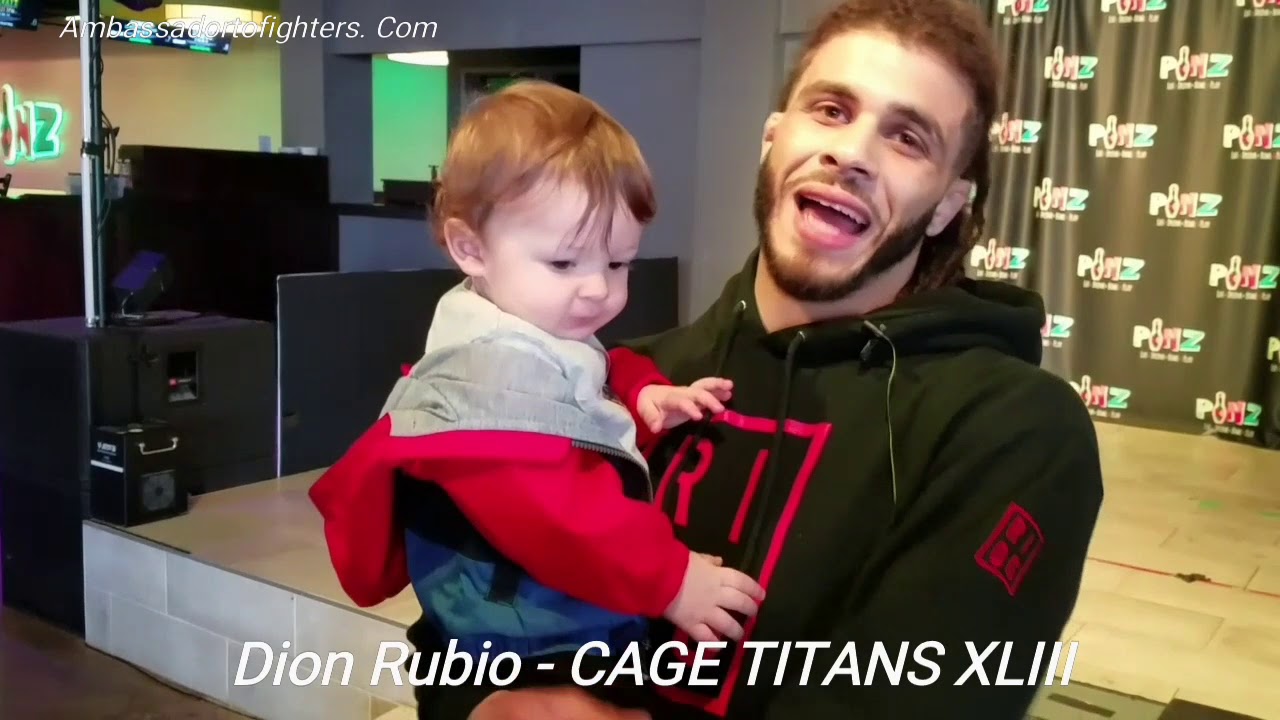 Dion Rubio - Talks Cage Titans Am Lightweight Title Fight - YouTube