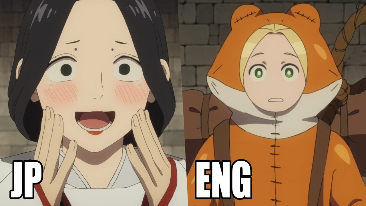 Delicious in Dungeon JP vs ENGLISH DUB Comparison | Ep. #16 (Shuro's ...