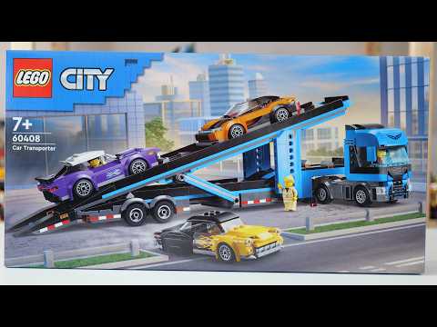LEGO City 60408 Car Transporter Truck with Sports Cars – LEGO Speed Build Review