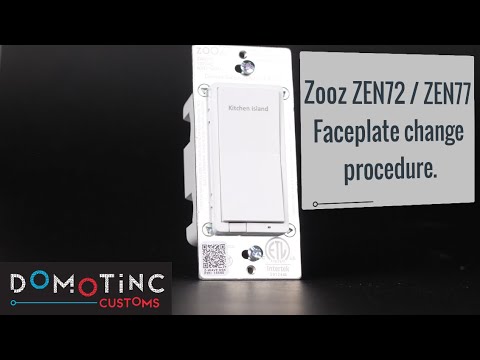 Changing Zooz ZEN72 / ZEN77 faceplate - YouTube