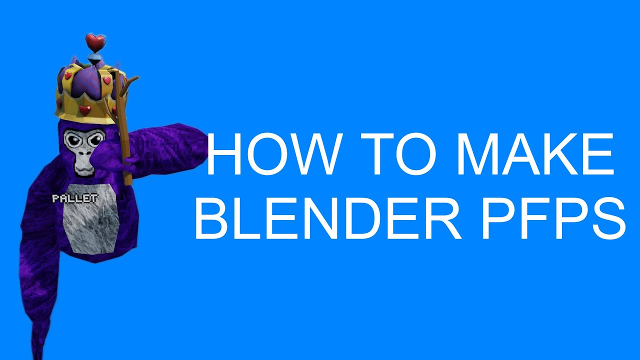 How To Make A BLENDER PFP For Gtag... - YouTube
