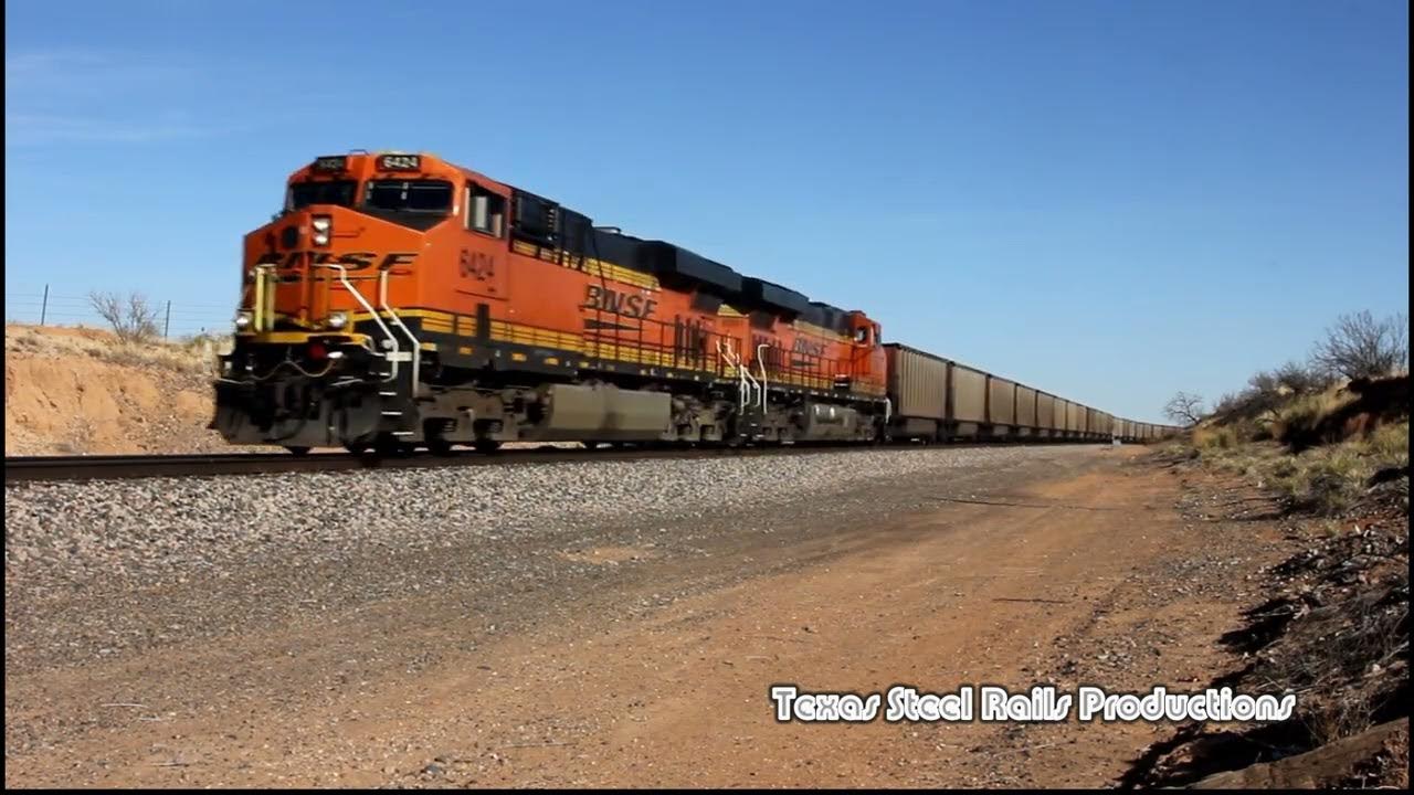 Chasing a CSXT led empty Sand Train and a Double Empty Coal train on the BNSF Dalhart Sub (HD ...
