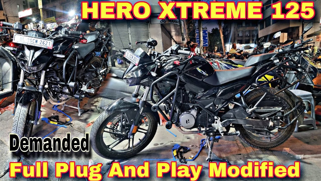 HERO XTREME 125 🔥 Full Demanded Modified 💯 Plug And Play Modified 🌕 ...