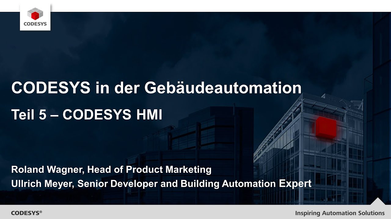 CODESYS in der Gebäudeautomation – Teil 5 – CODESYS HMI - YouTube