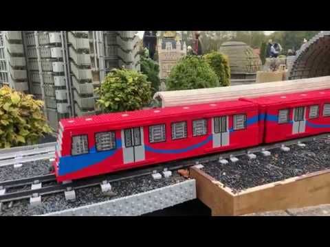 Model trains at Legoland - Planes, trains, buses & cars - YouTube