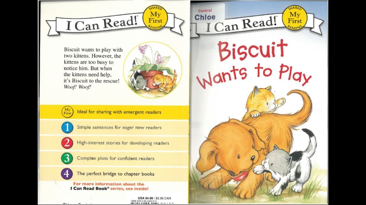 [MSG킨더] I Can Read! Biscuit wants to play - YouTube