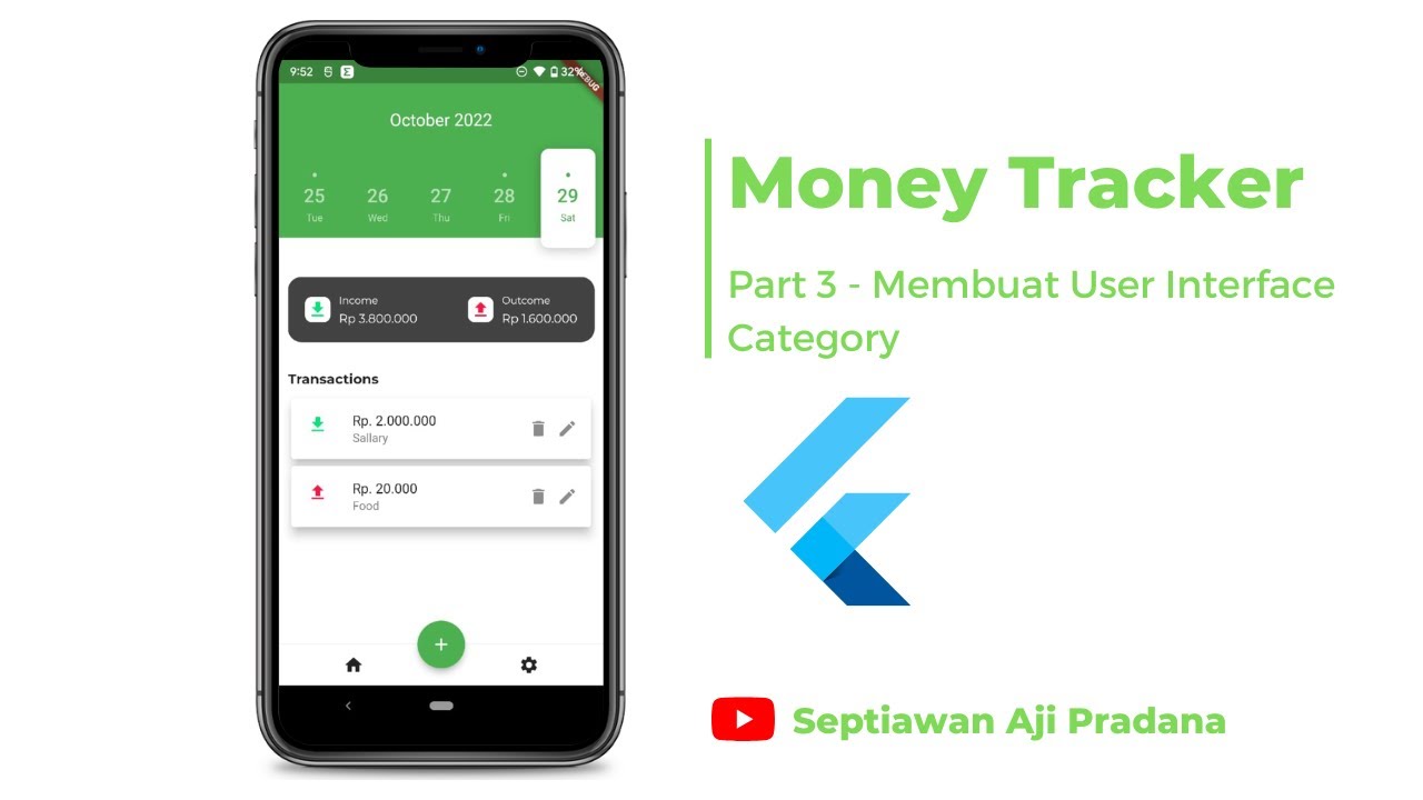 Tutorial Lengkap Membuat Aplikasi Flutter Pencatatan Keuangan - Part 3 ...