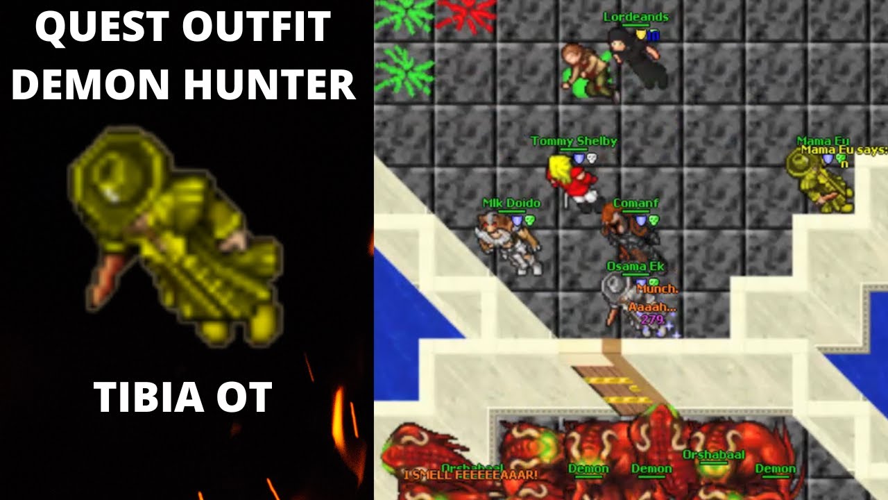 Tibia Ot Server Quest Outfit Demon Hunter Completa - YouTube