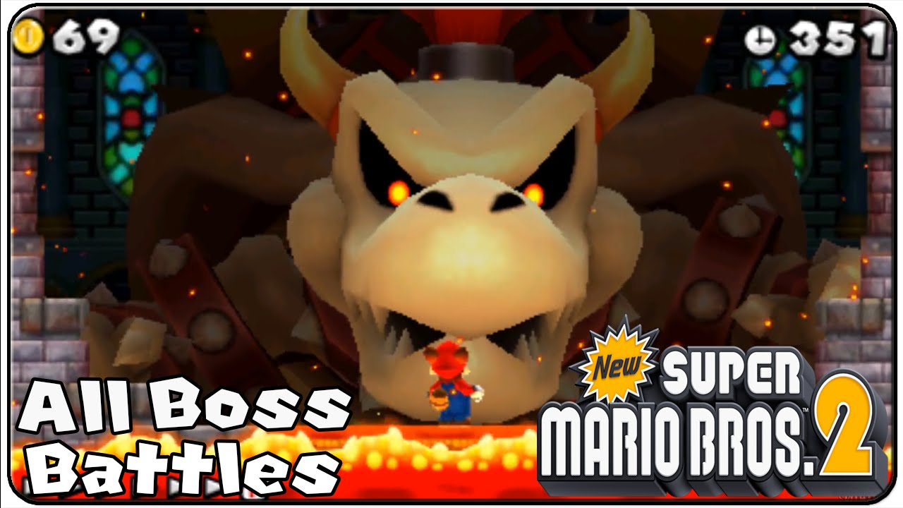 New Super Mario Bros. 2 All Bosses - YouTube