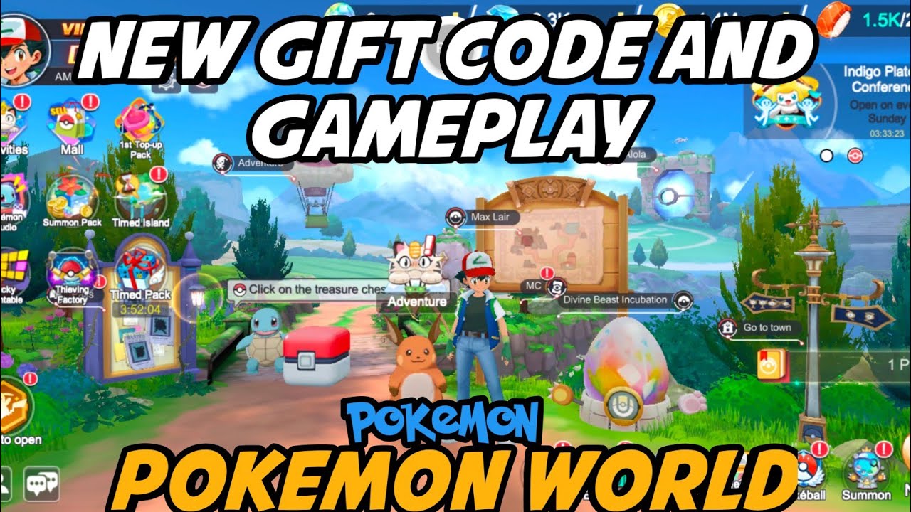 POKEMON WORLD GIFT CODE AND GAMEPLAY #elftranier#pokemonworld #pokémon ...