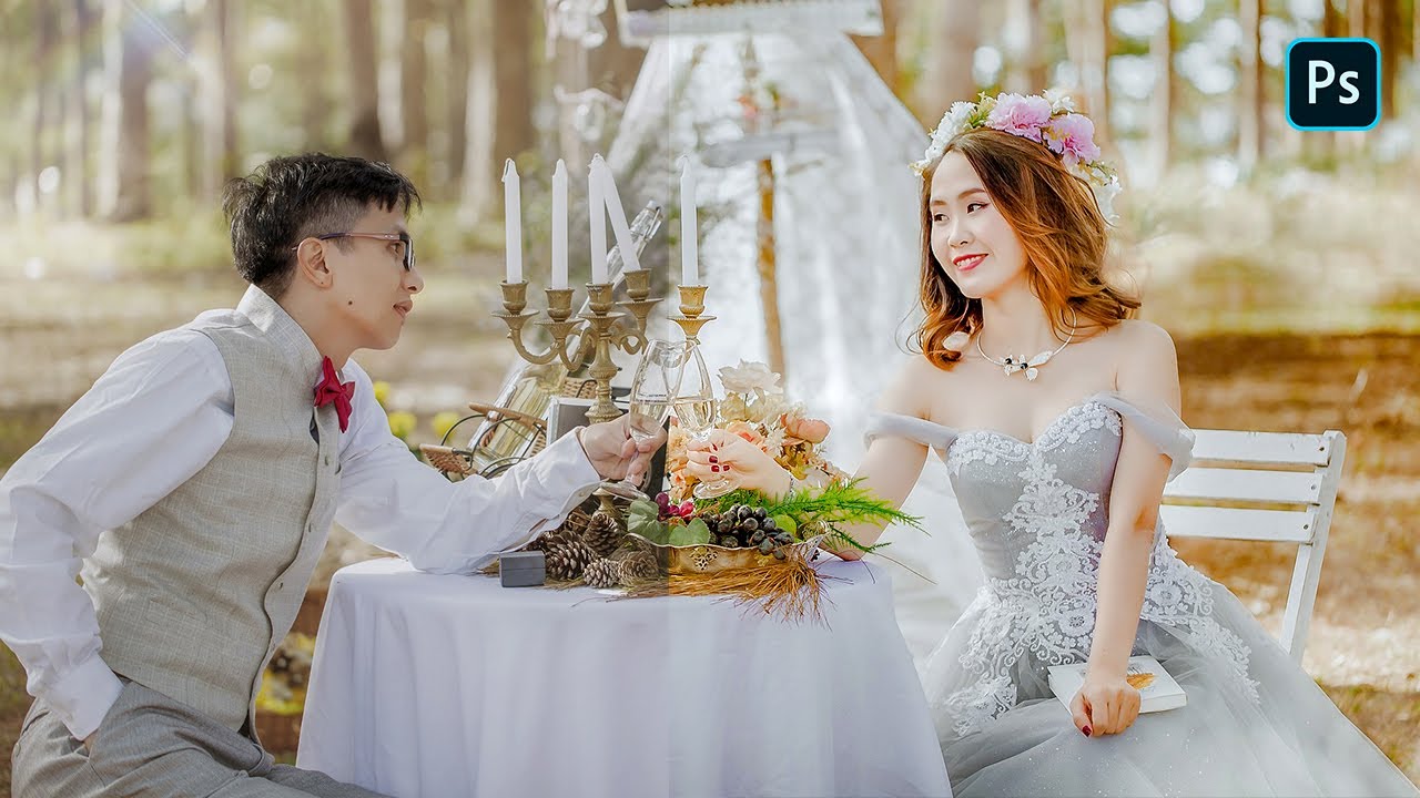 Wedding Photo Editing in Photoshop I Free Preset - YouTube