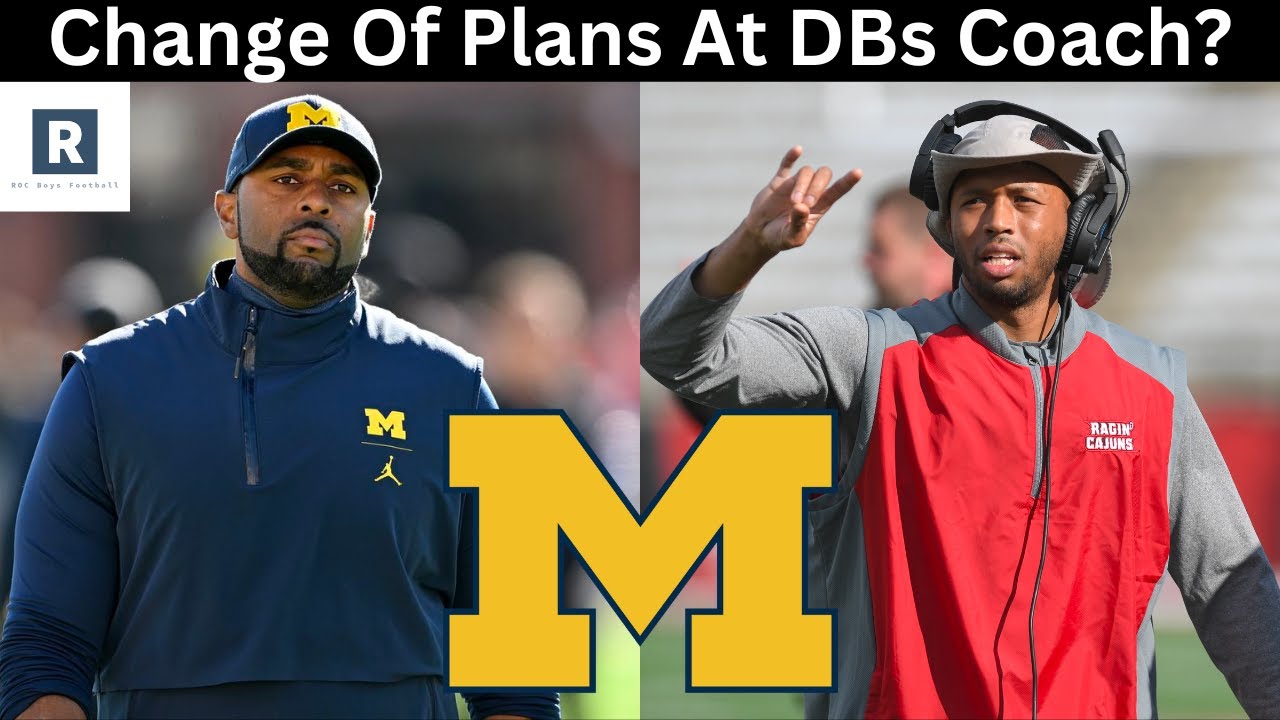 Change Of Plans For Michigan Football DB Coach | Lamar Morgan Next ...