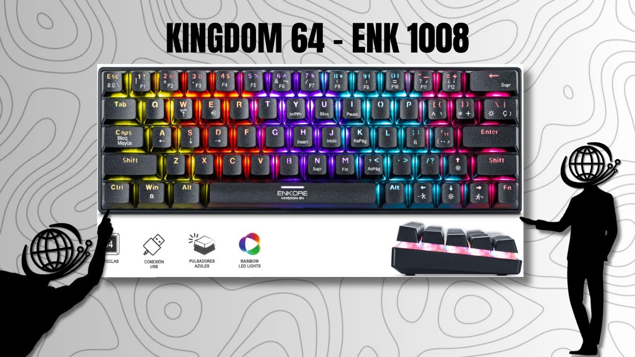 ENKORE KINGDOM 64 - ENK 1008 TECLADO MECANICO @mundodigitalcorp - YouTube