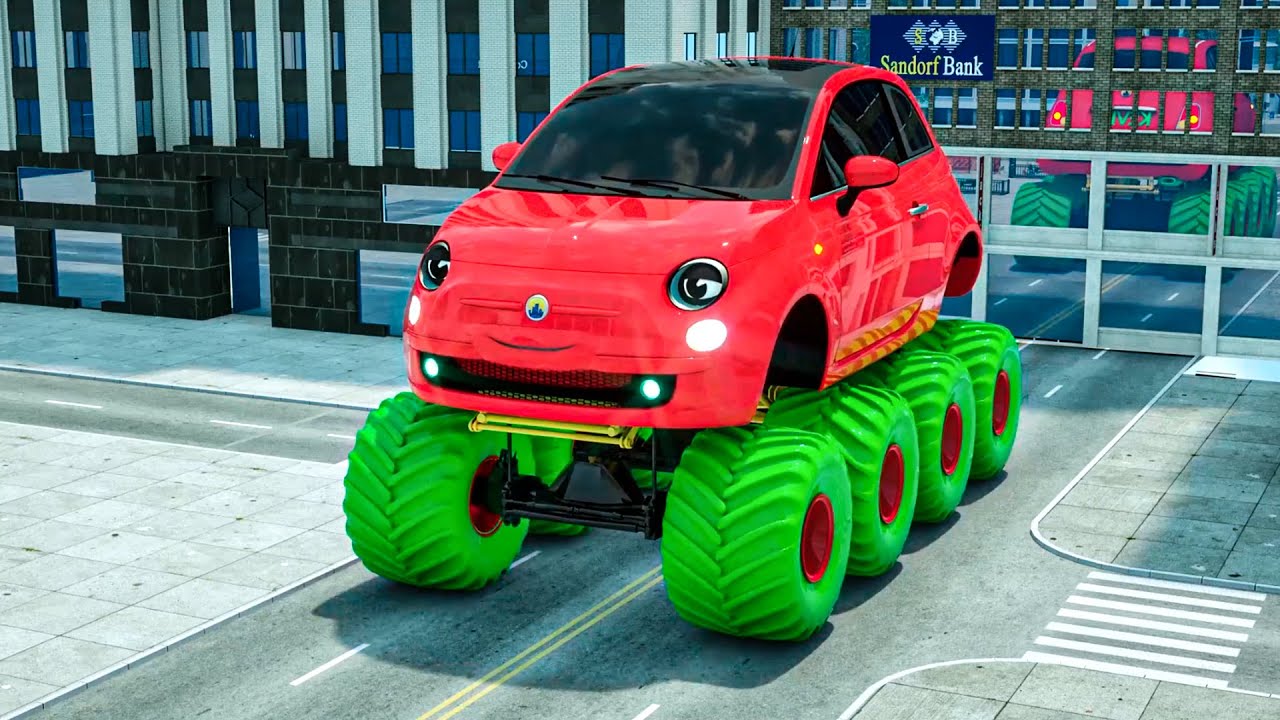 Monster cars y city heroes - Dibujos animados para niños - caricatura ...