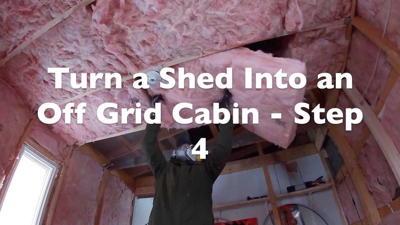 How to Convert a Tool Shed Into An Off Grid Cabin #4: Electrical and ...