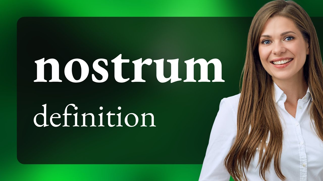 Nostrum — NOSTRUM meaning - YouTube