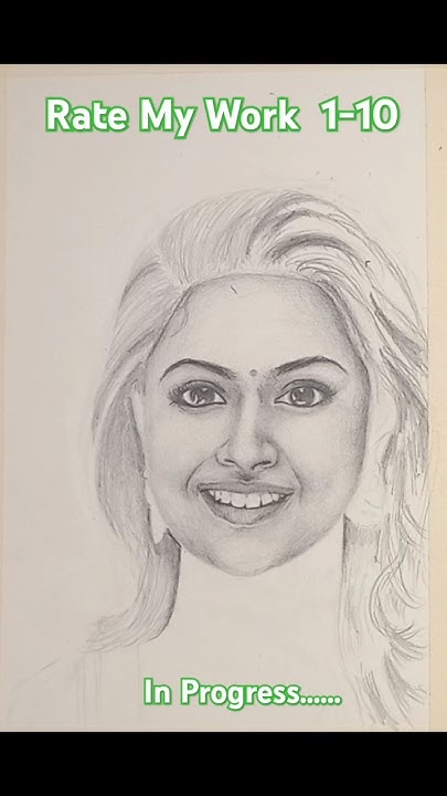 Keerthi suresh pencil drawing |pencil sketch| Keerthi suresh |pencil ...