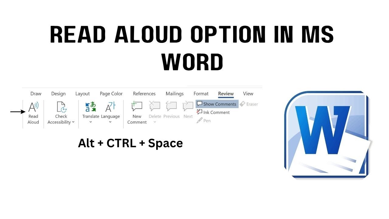 Where is Read aloud Option in MS Word | Here’s How to Find It! - YouTube