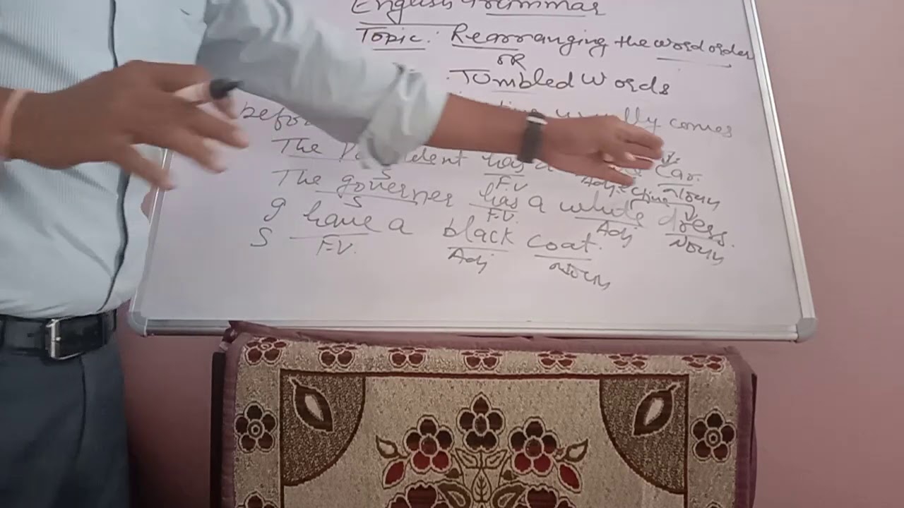 Topic Rearranging the Word Order or Jumbled words - YouTube