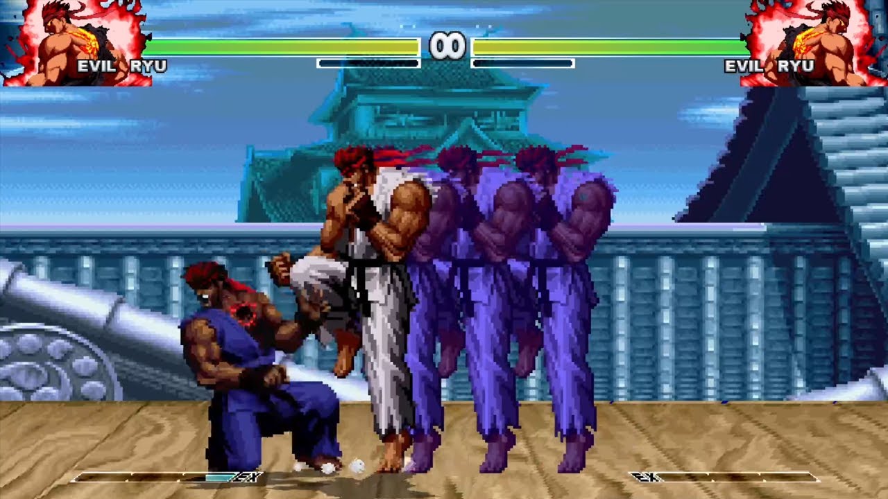 Mugen Street Fighter Evil Ryu vs Evil Ryu - YouTube