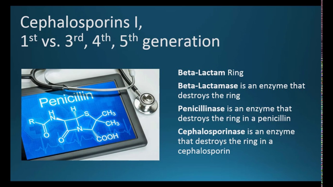 (CC) Cephalosporins, 1st vs 3rd, 4th, 5th generation (CH 4 IMMUNE ...