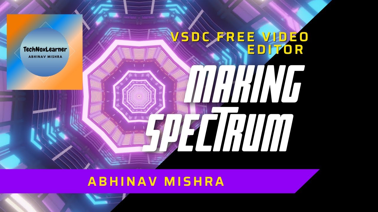 How To make spectrum in VSDC Video Editing Software - YouTube