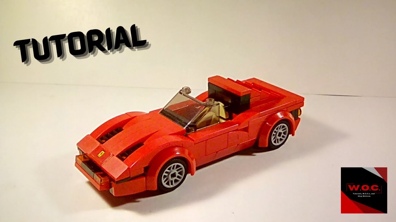 Lego Tutorial- Ferrari 308 GTS - YouTube