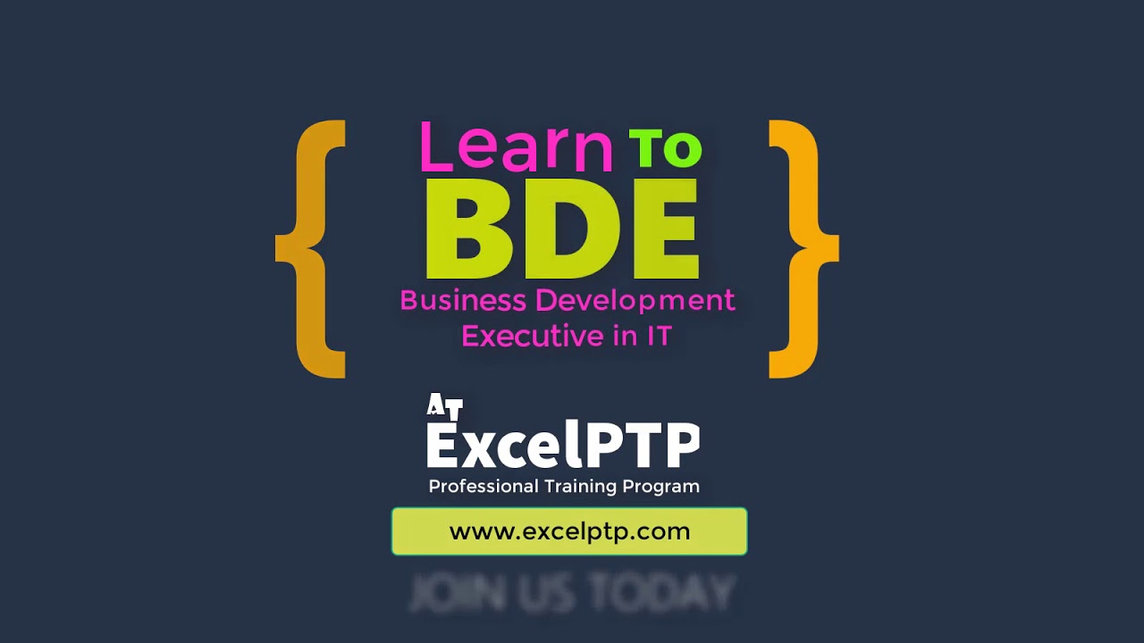 Learn BDE - Business Development Executive professional training for ...