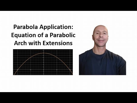Parabola Application: Equation of a Parabolic Arch with Extension ...