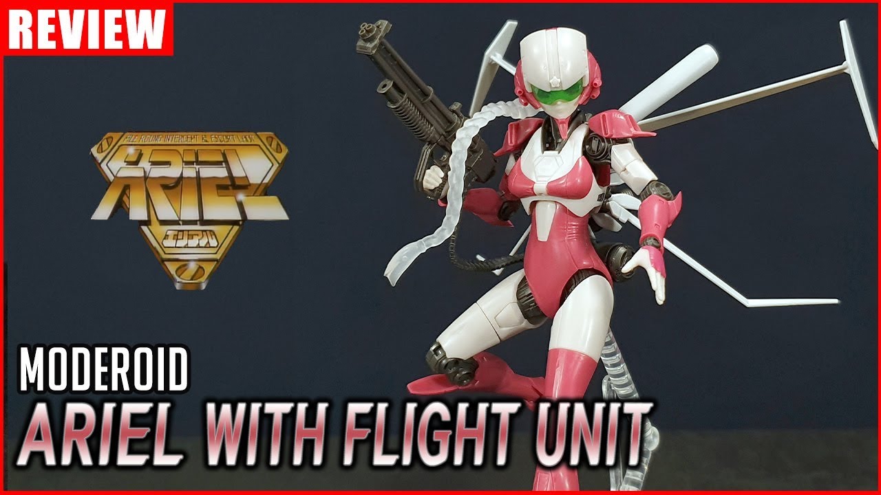 [REVIEW] 굿스마일 MODEROID 에리얼 비행 유닛 장비 / ARIEL WITH FLIGHT UNIT - YouTube