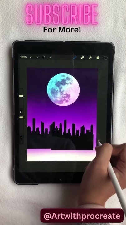 #shorts #procreateart #moonlight Make a Moonlight Scene on Procreate ...