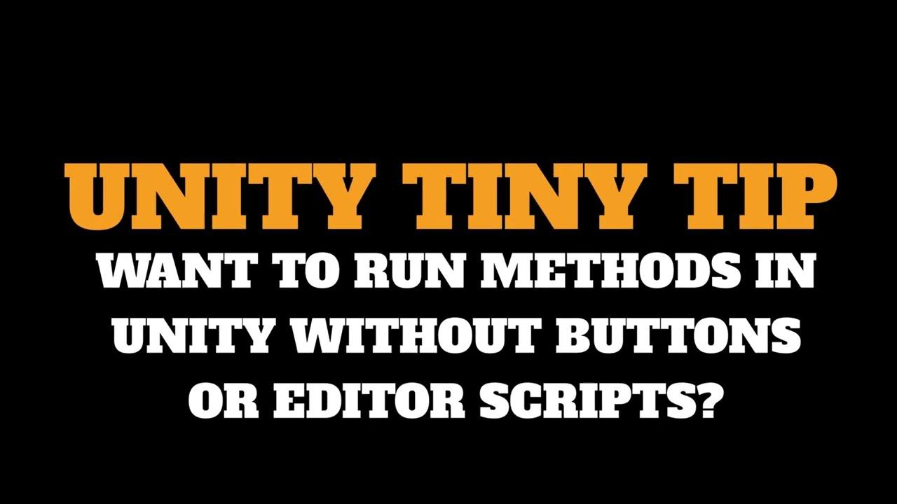 Unity 3D TinyTip : Context Menu - YouTube