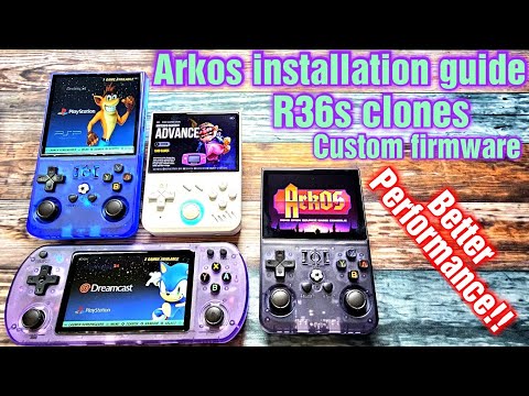 R36s clones Arkos installation guide R36 MAX I R36 PRO - YouTube