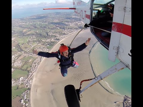 Solo Parachute Jump Training in Jersey - YouTube