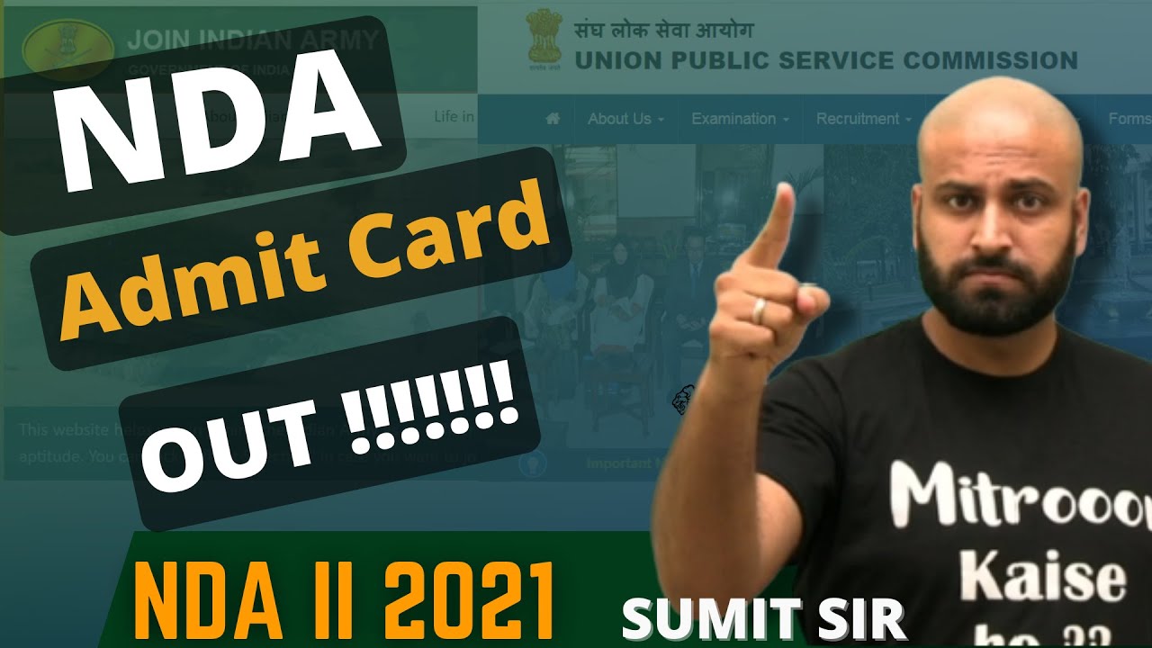 UPSC NDA 2 Admit Card 2021 Out 😱 | NDA 2 2021 | Download Now | Learn ...