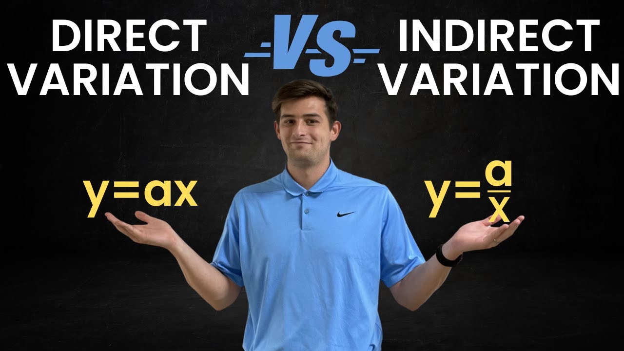 Classify Direct and Indirect Variation - YouTube