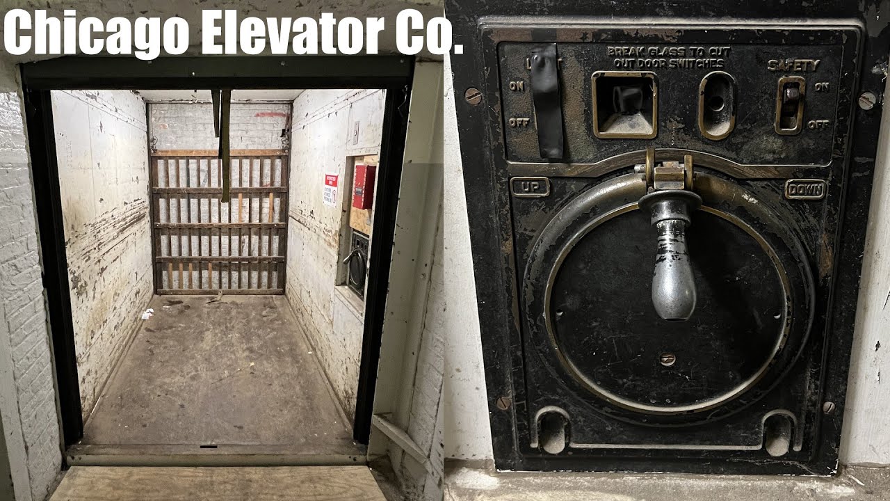 Old Manual Chicago Freight Elevator in Chicago, IL - YouTube