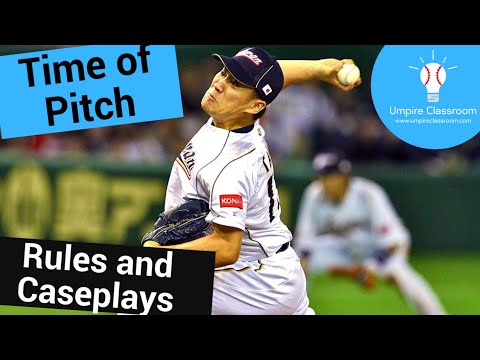 NFHS Baseball: Time of Pitch (Rules and Case Plays) - YouTube