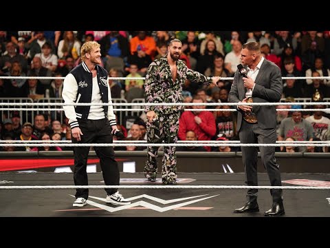 Logan Paul, Gunther y Seth Rollins hablan de Royal Rumble - WWE Raw 27 ENERO 2025 - YouTube