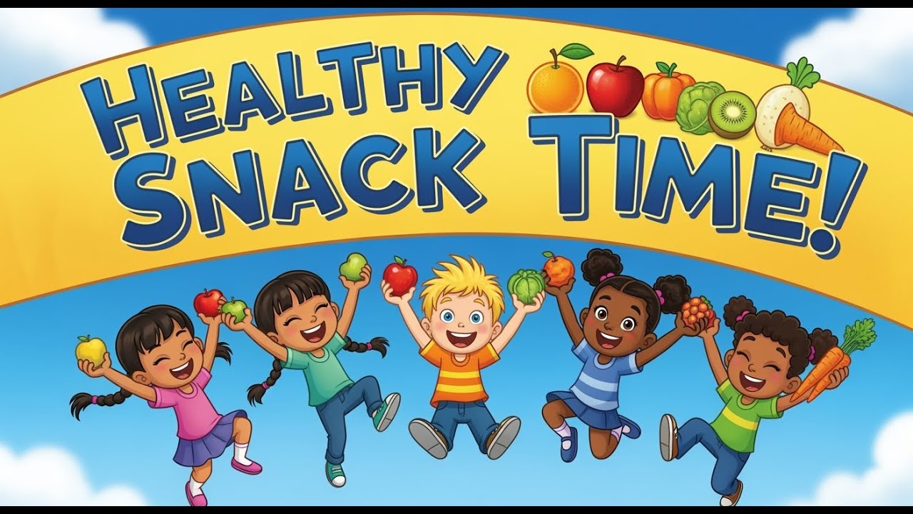 Healthy Snack Time 🍎🥕 – Fruits & Veggies Fun Song for Kids - YouTube
