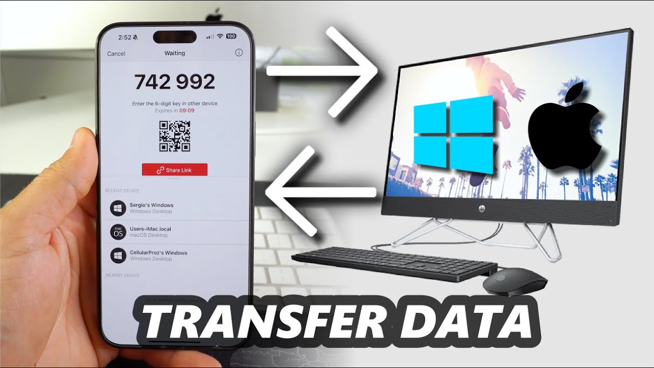 BEST Way To Transfer Files From Apple iPhone 15 To Computer - YouTube