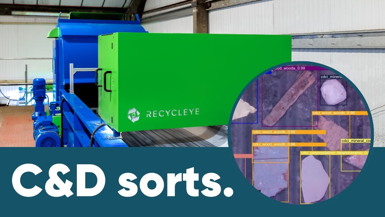 AI sorts on C&D - Wood, Gypsum, Aerated Concrete, Rubble & more ...