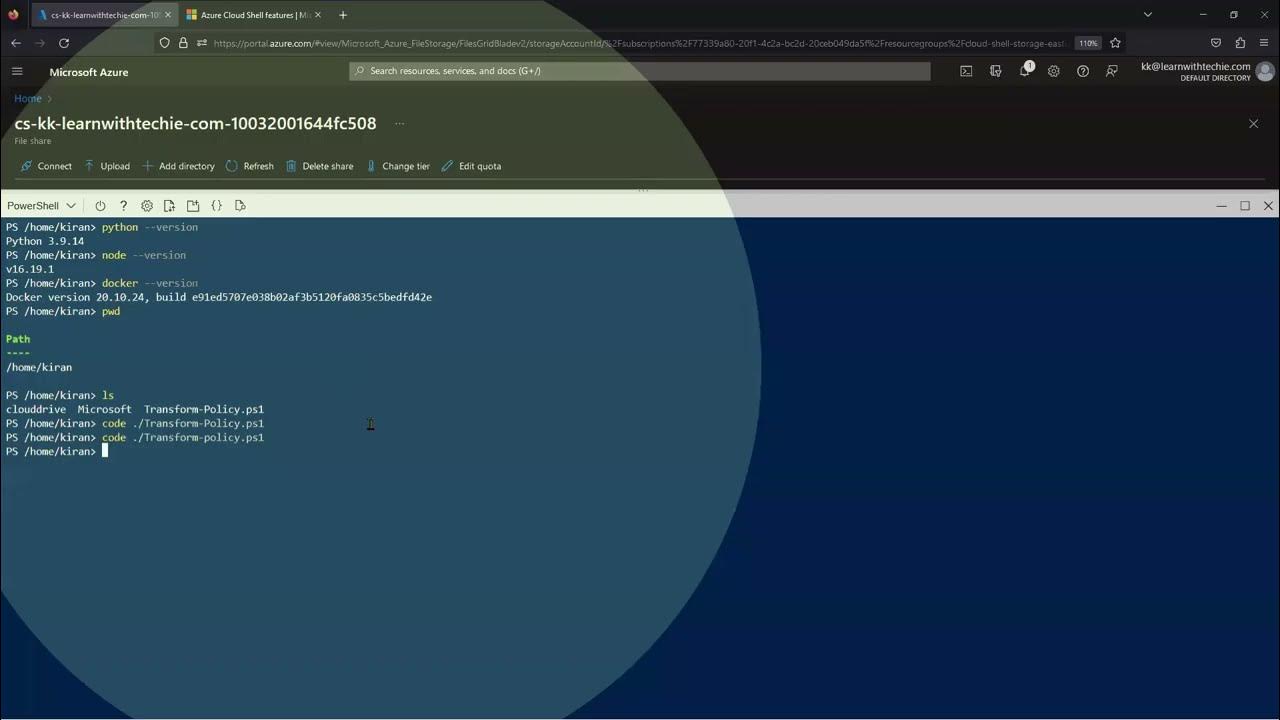 How To Use Productively Azure Cloud Shell Youtube