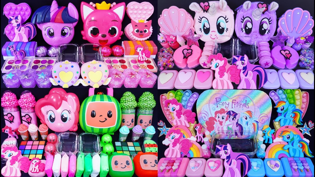 [1Hour video]My best My Little Pony series Video! Satisfying slime 🌈 ...