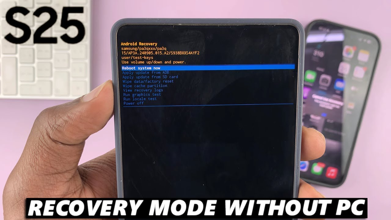 How To Put Samsung Galaxy S25 Into Recovery Mode Without Computer - YouTube