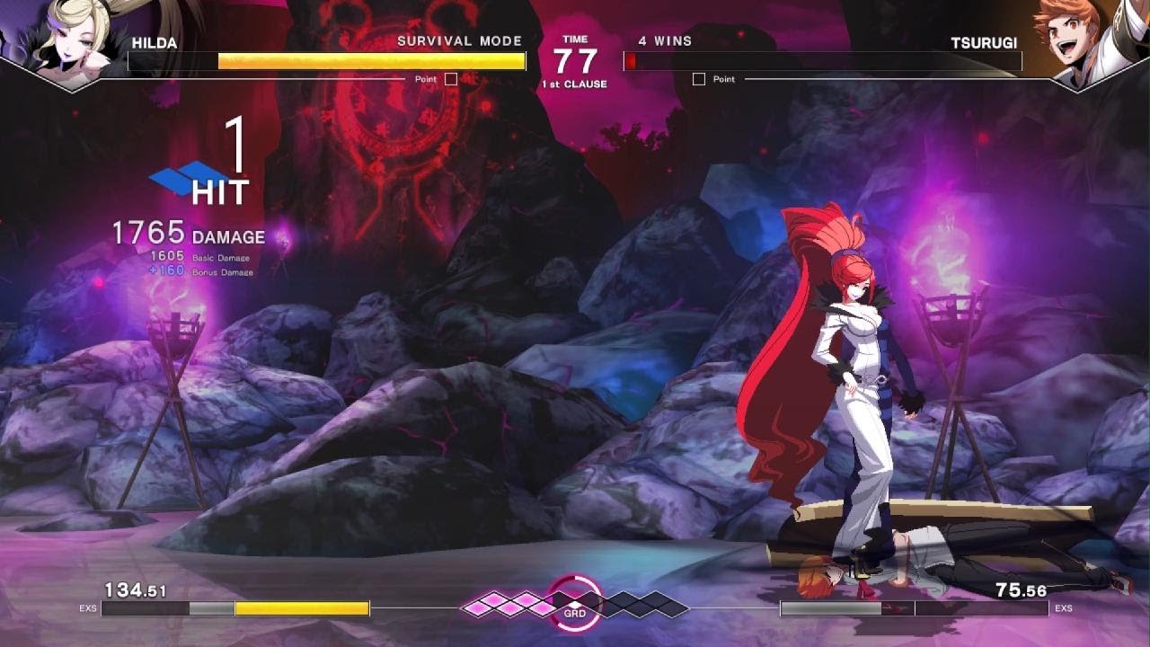 UNDER NIGHT IN-BIRTH II Sys:Celes - Hilda Survival Mode - YouTube