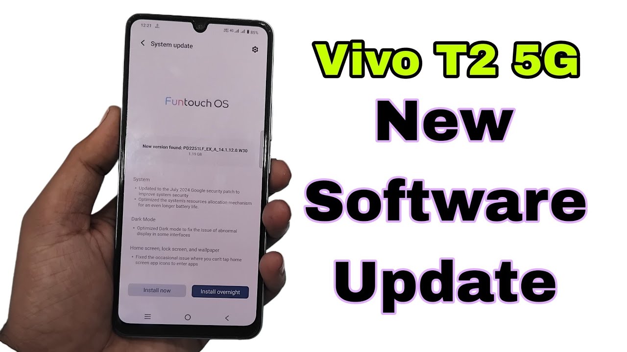 Vivo T2 5G New Update In July | Vivo T2 Funtouch 14.1.12.0 Update ...