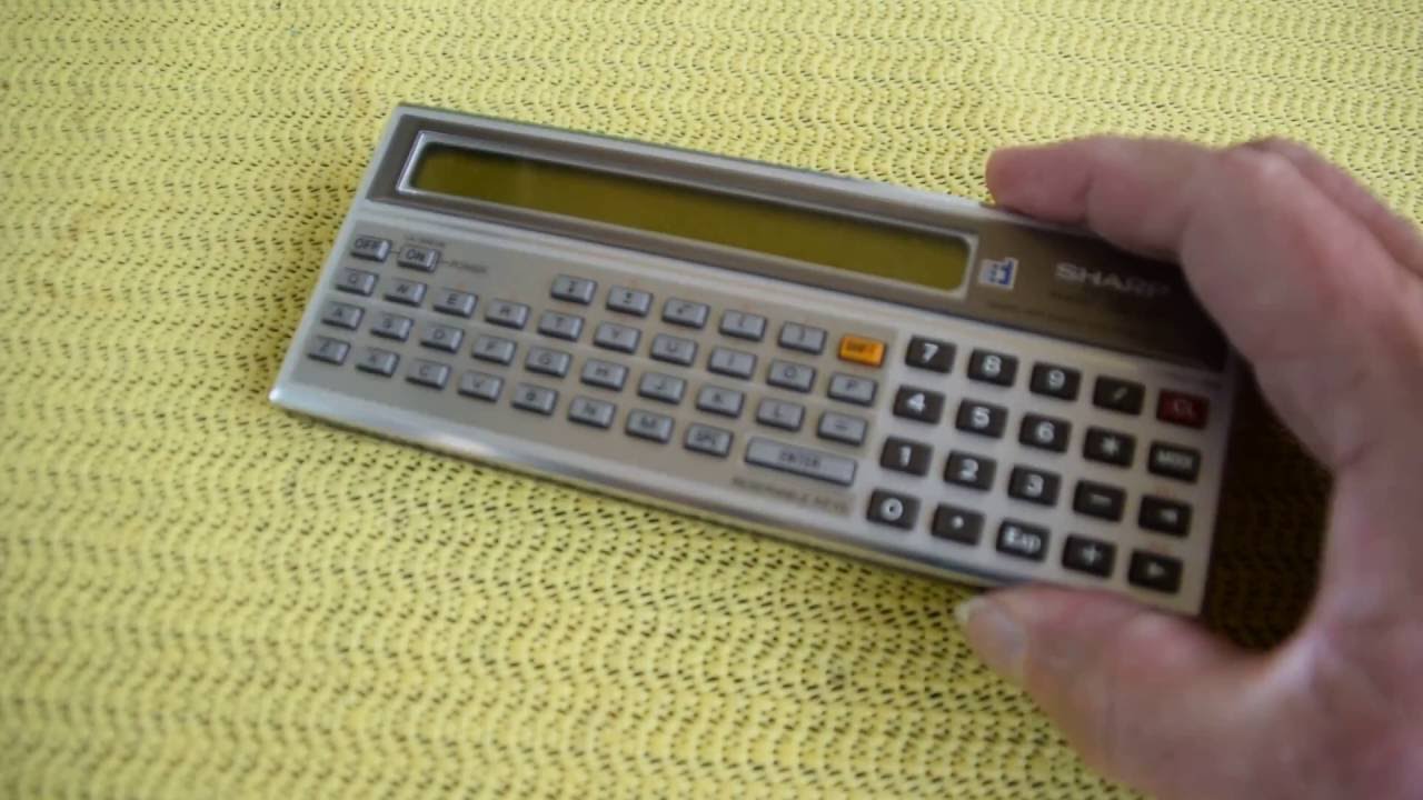Sharp PC-1211 - YouTube