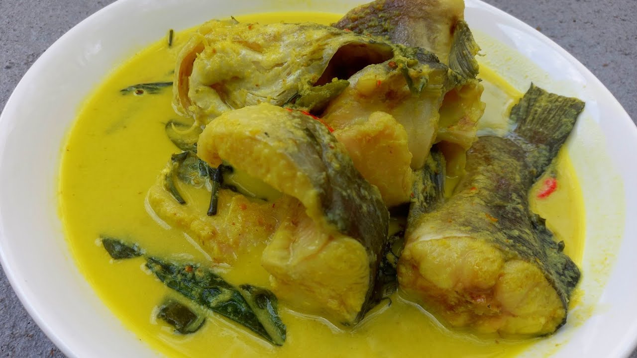 resepi GULAI KUNING IKAN BAUNG bersama DAUN KADUK | tips hilangkn ...