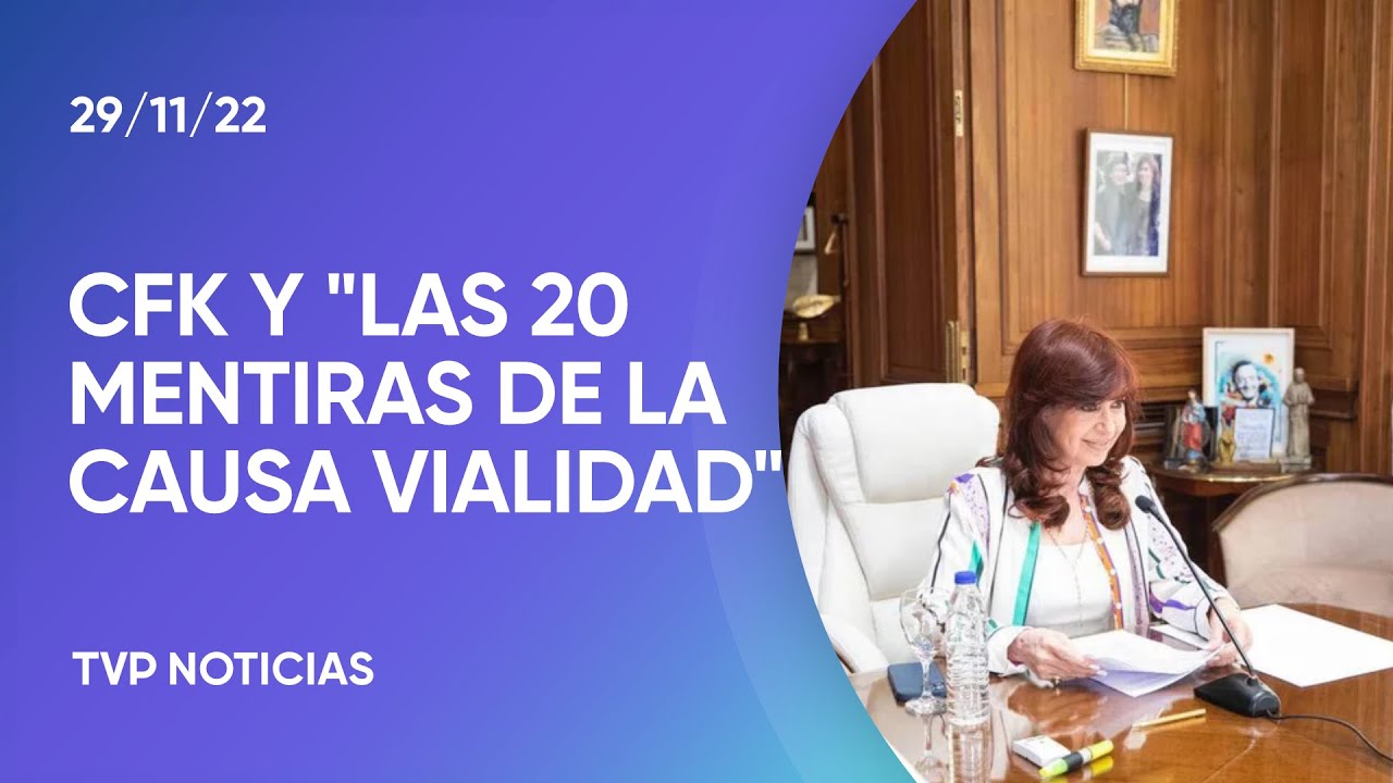 Qué dicen “las 20 mentiras de la causa Vialidad” difundidas por CFK - YouTube